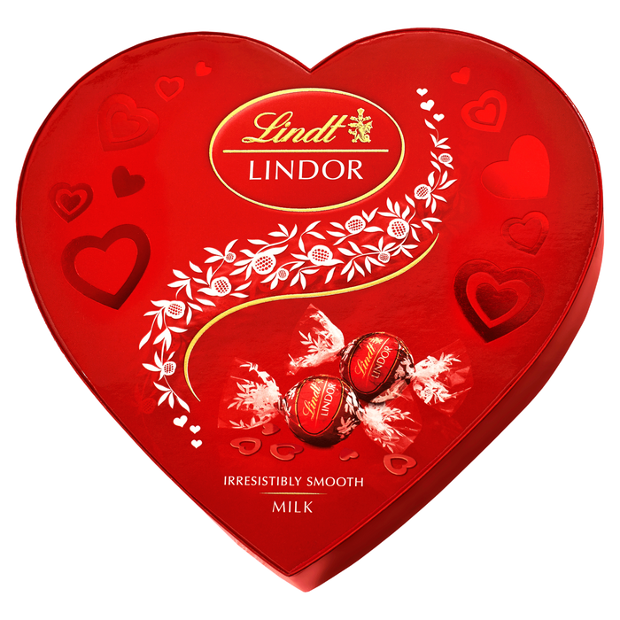 Lindt LINDOR Milk Chocolate Heart Box 200g – To your door Barrow